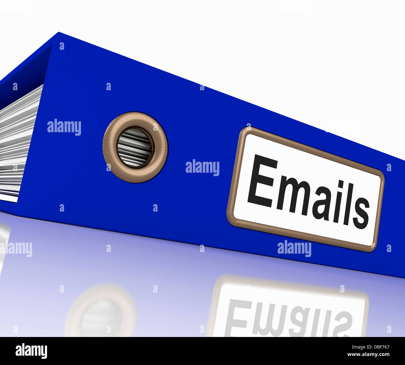 Emails File Showing Contacts and Correspondence Stock Photo - Alamy