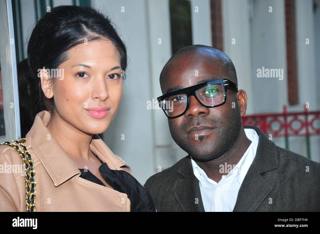 Melvin Odoom and guest at the DVD launch of 'The Fighter' at York Hall ...