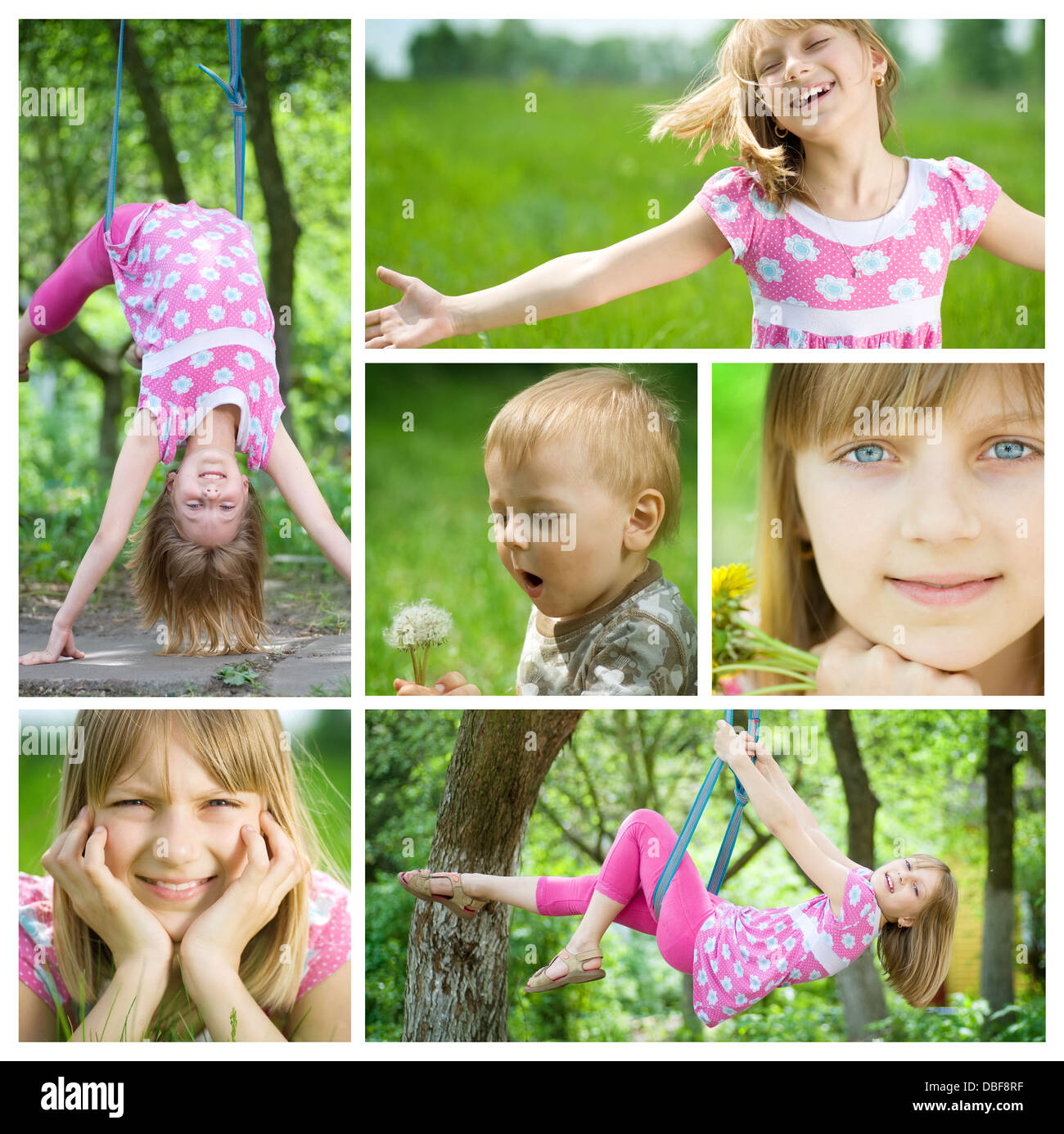 Happy Kids Having Fun Outdoor Collage Stock Photo - Alamy Happy Kids Having Fun Outdoor Collage Stock Photo - Alamy