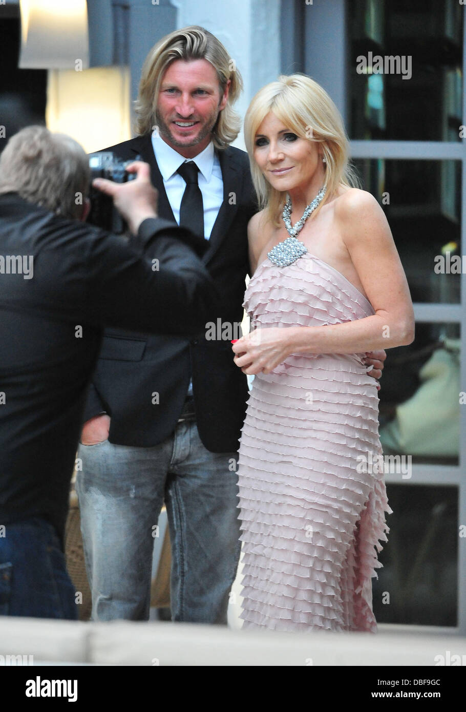 Robbie Savage and Michelle Collins The Miss Manchester competition held ...