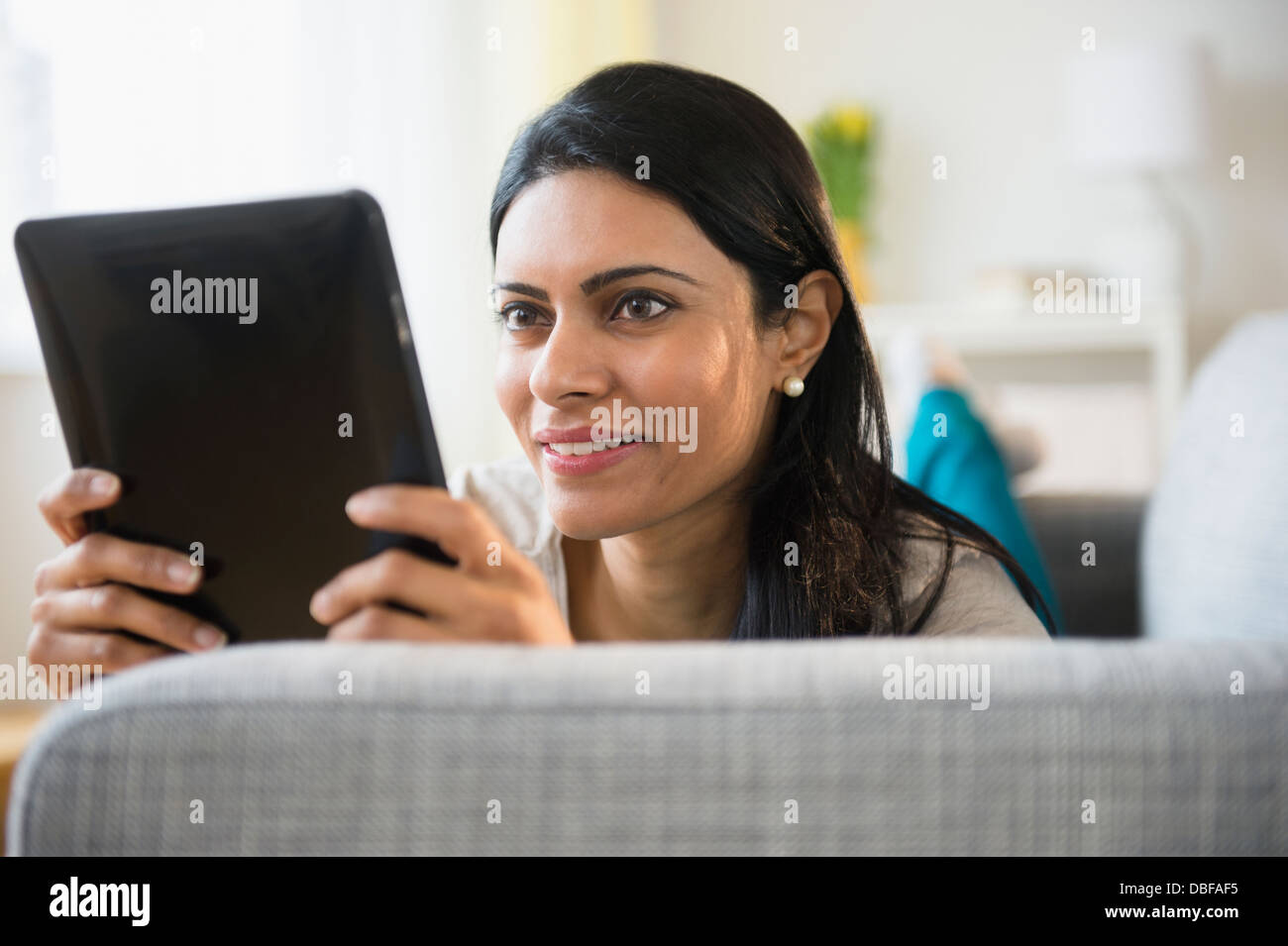 Indian person using the internet hi-res stock photography and images ...