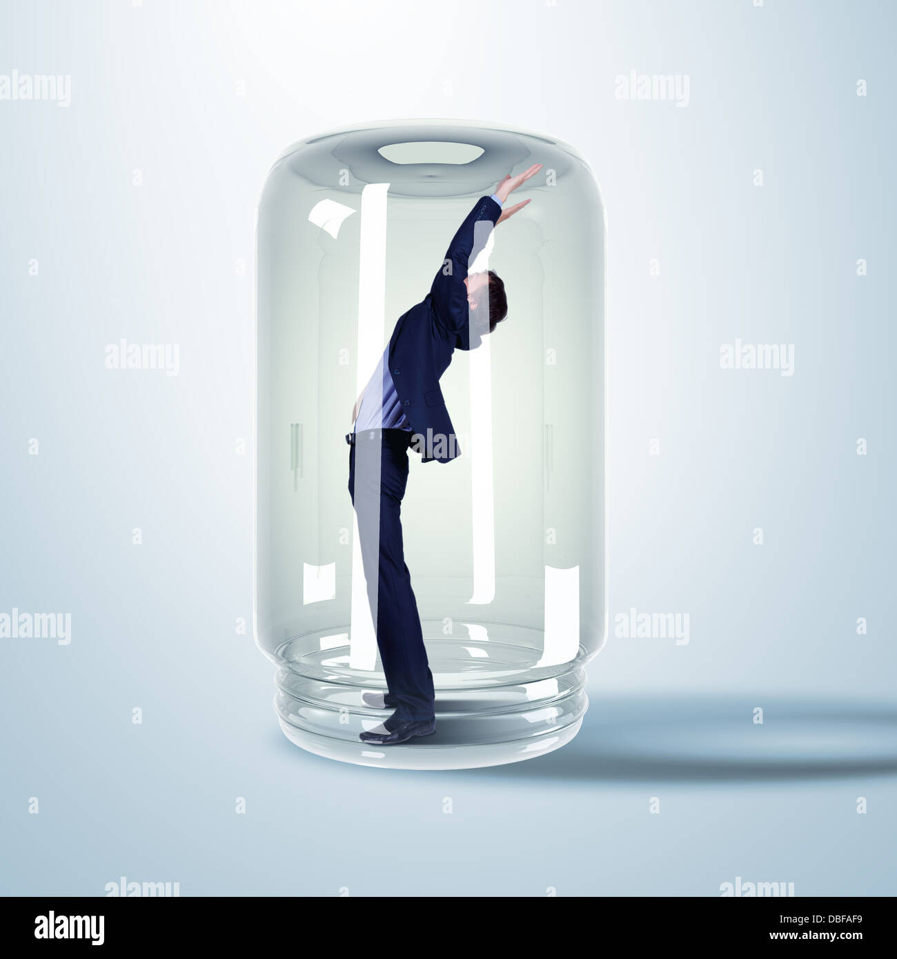 Man Trapped Glass Jar High Resolution Stock Photography and Images - Alamy