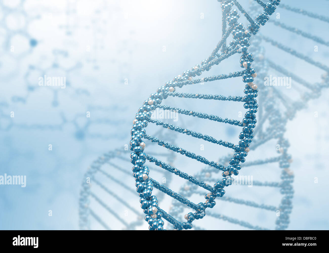 DNA strand illustration Stock Photo - Alamy