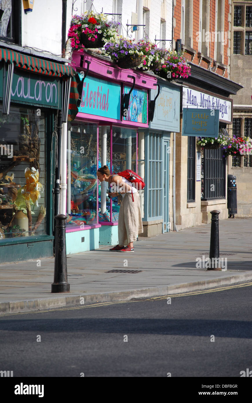 Magdalene Street Glastonbury, United Kingdom Stock Photo - Alamy