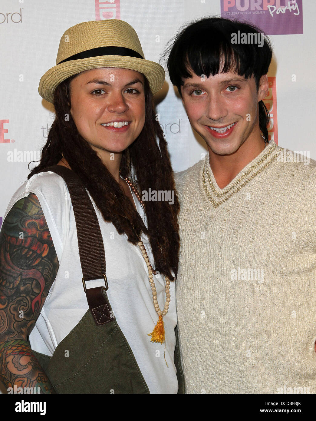 Whitney Mixter and Johnny Weir Gay Pride 2011 Opening Night "Purple ...