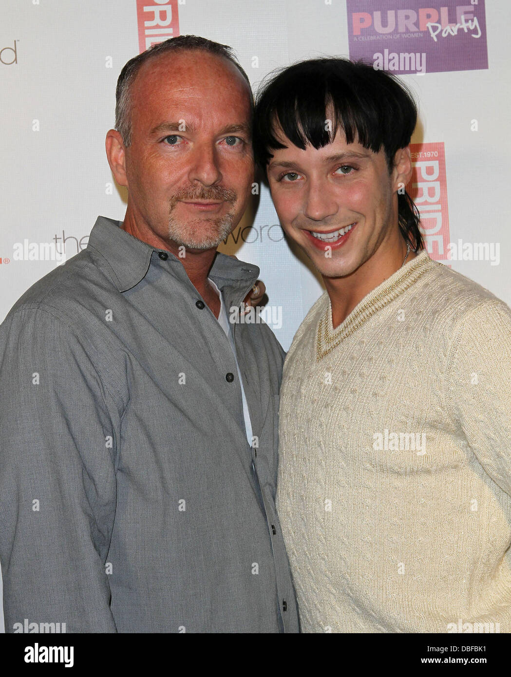 Rodney Scott, Johnny Weir Gay Pride 2011 Opening Night "Purple Party ...