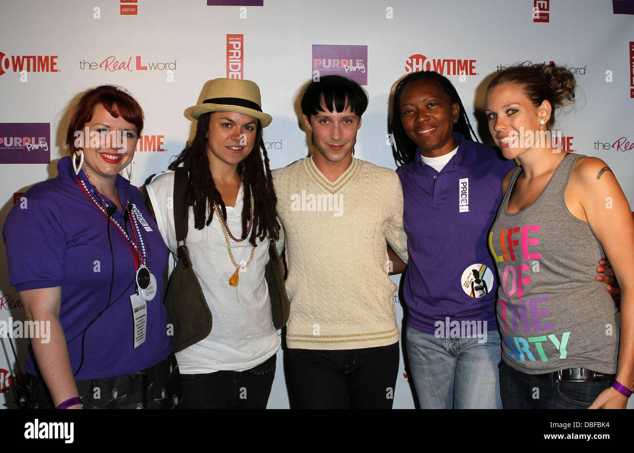 Whitney Mixter, Johnny Weir, Vallerie Wagner, Alissa and Guest Gay ...
