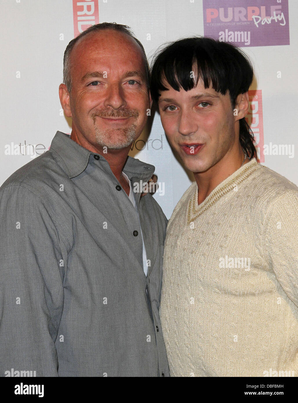 Rodney Scott, Johnny Weir Gay Pride 2011 Opening Night "Purple Party ...