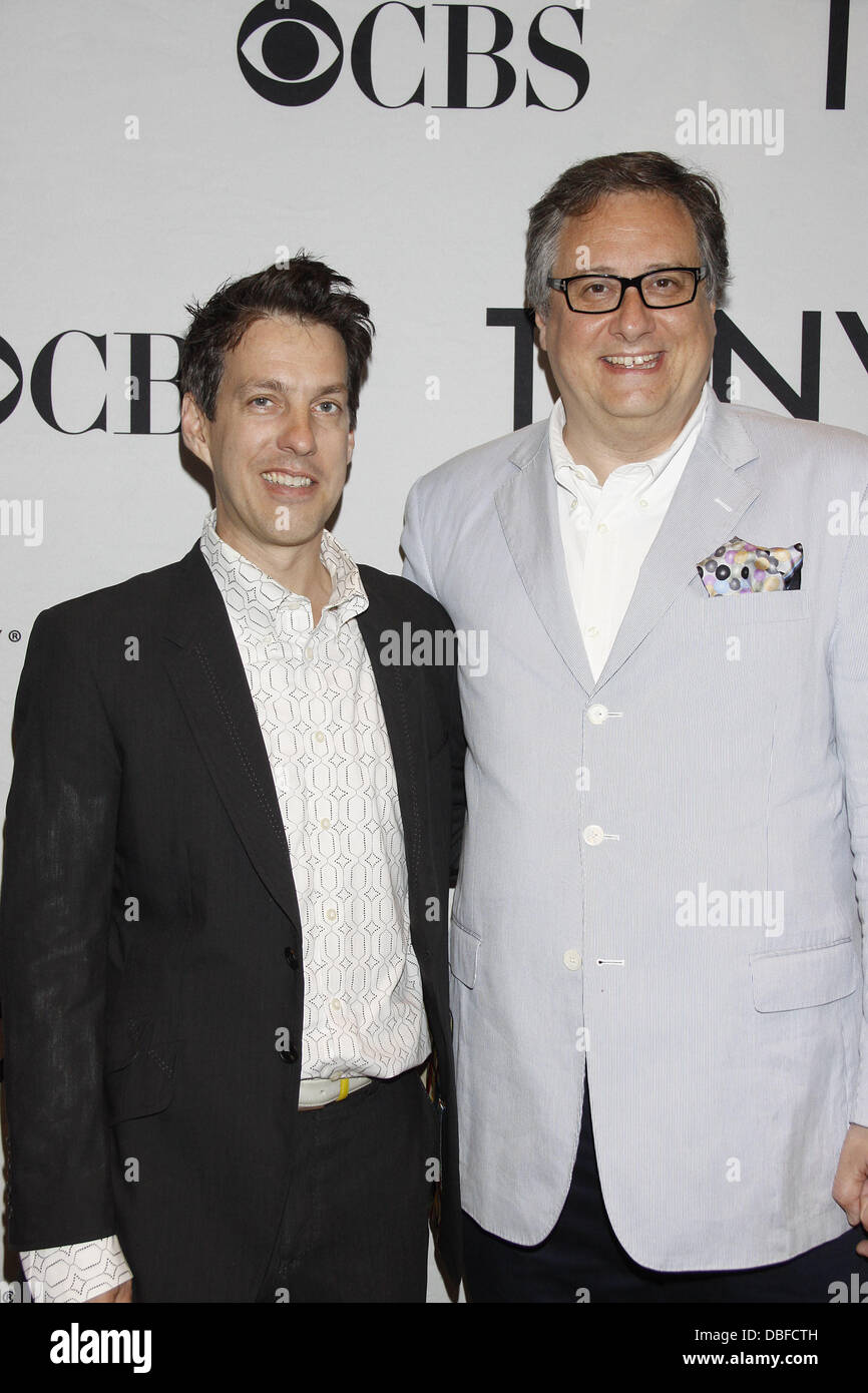 Lewis Flinn and Douglas Carter Beane Tony Eve Cocktail party presenting ...