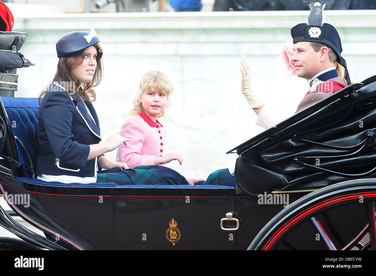Prince Edward, Earl of Wessex, Lady Louise Windsor and Princess Eugenie ...