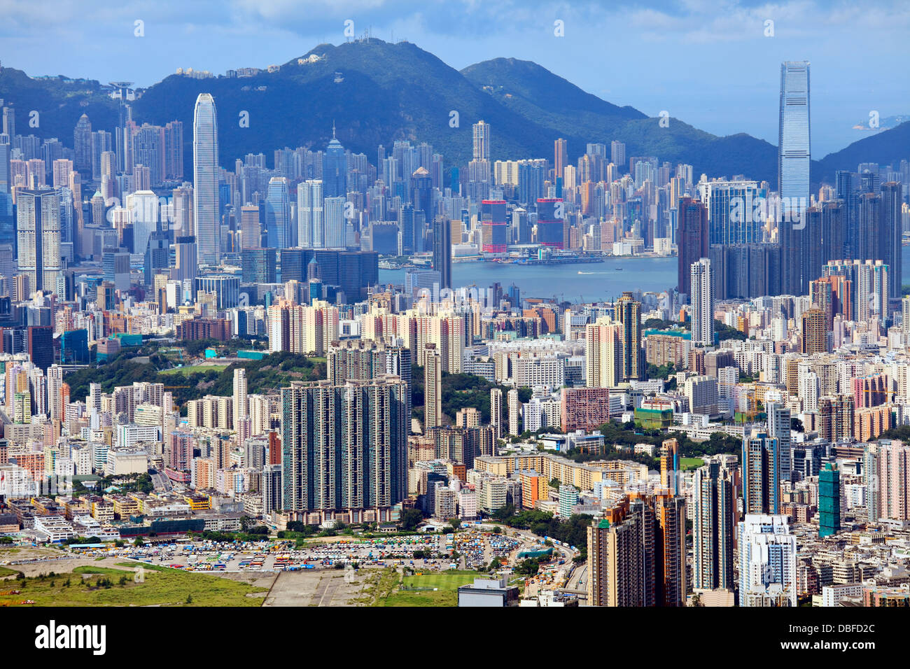 downtown of Hong Kong city Stock Photo - Alamy