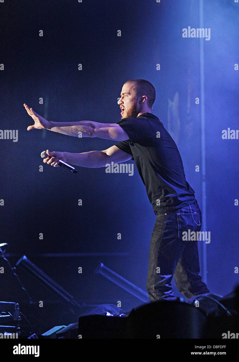 Mike Posner performing at Radio City Live in The Liverpool Echo Arena ...