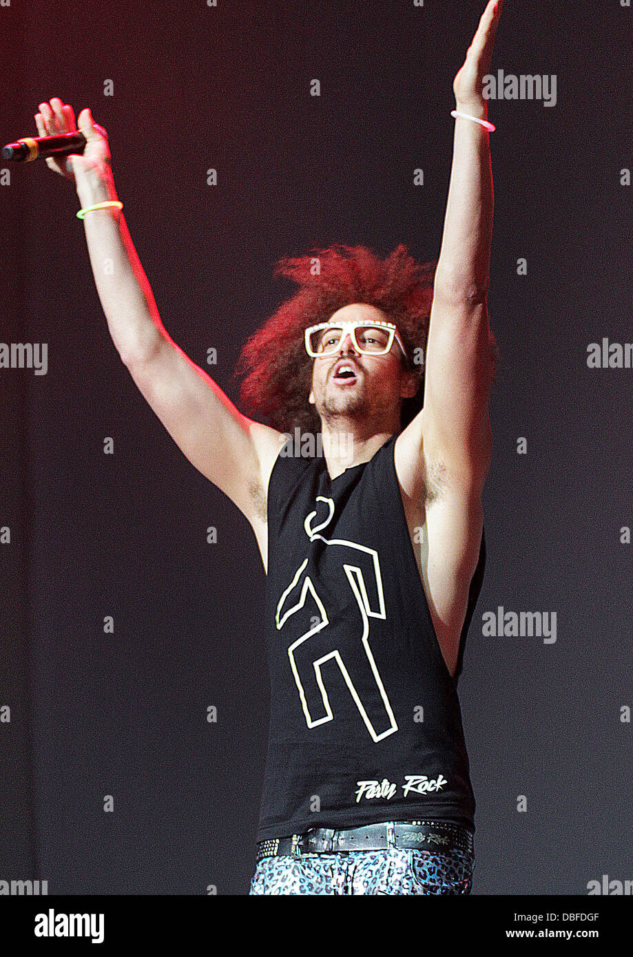 LMFAO performing at Radio City Live in The Liverpool Echo Arena ...