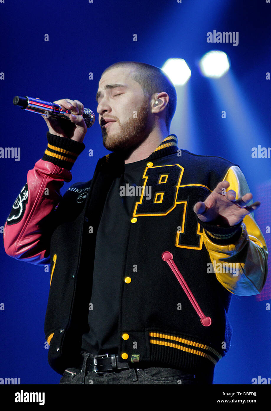 Mike Posner performing at Radio City Live in The Liverpool Echo Arena ...