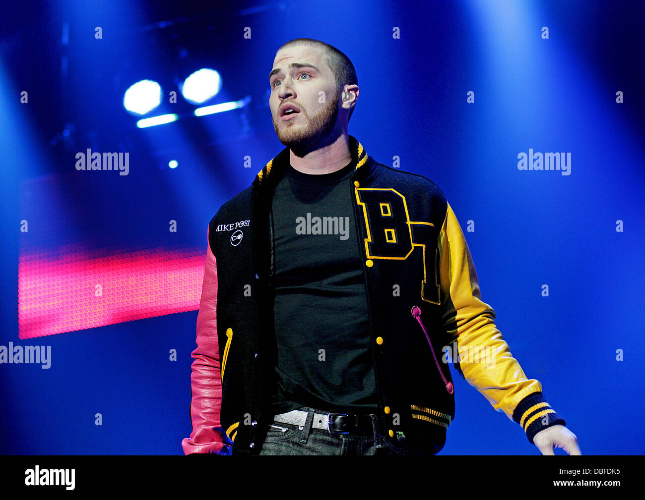 Mike Posner performing at Radio City Live in The Liverpool Echo Arena ...