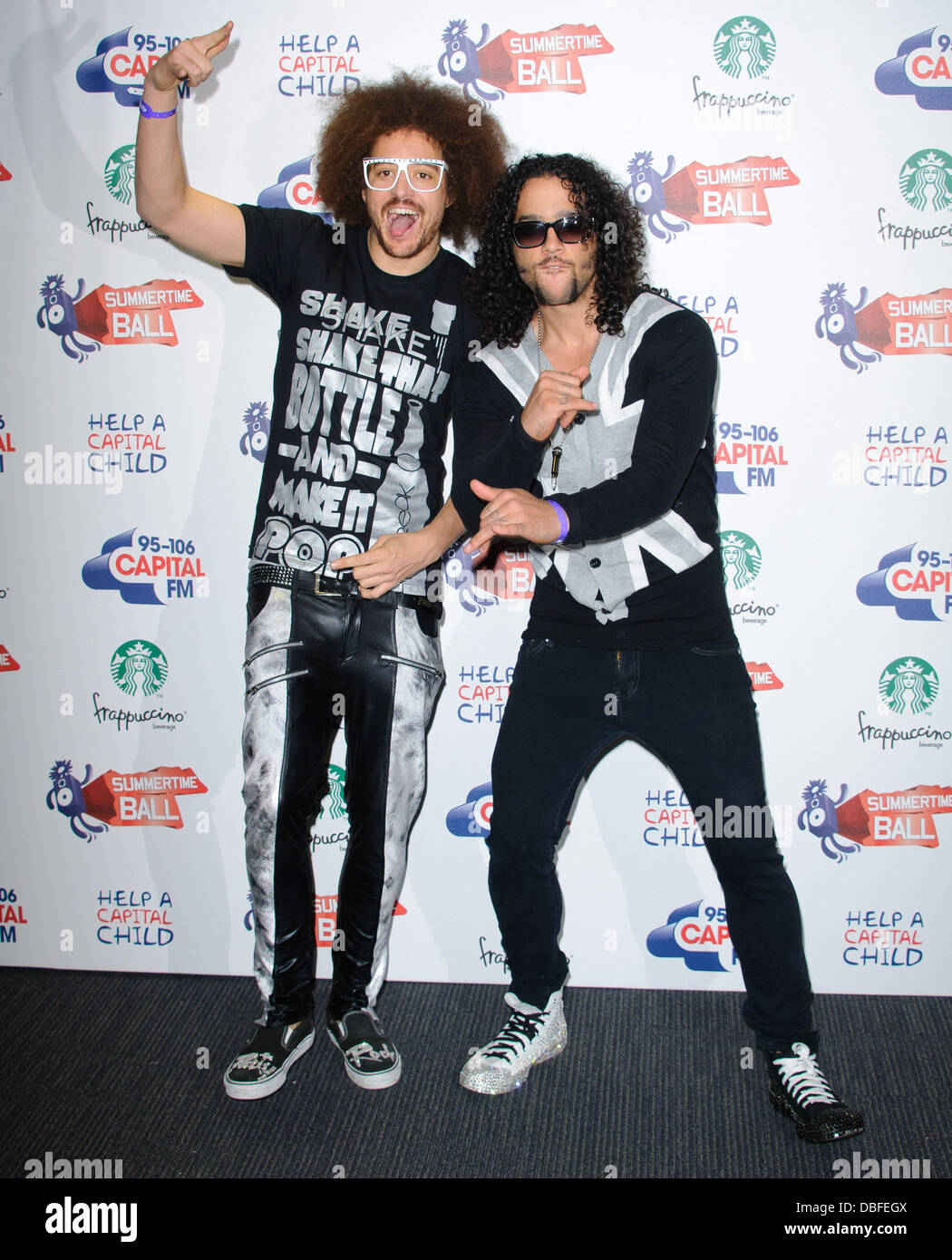 LMFAO 95-106 Capital FM Summertime Ball at Wembley Stadium - Arrivals ...