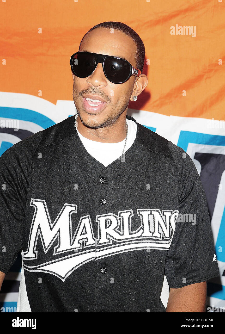 Ludacris, real name Christopher Bridges at the Florida Marlins Vs ...