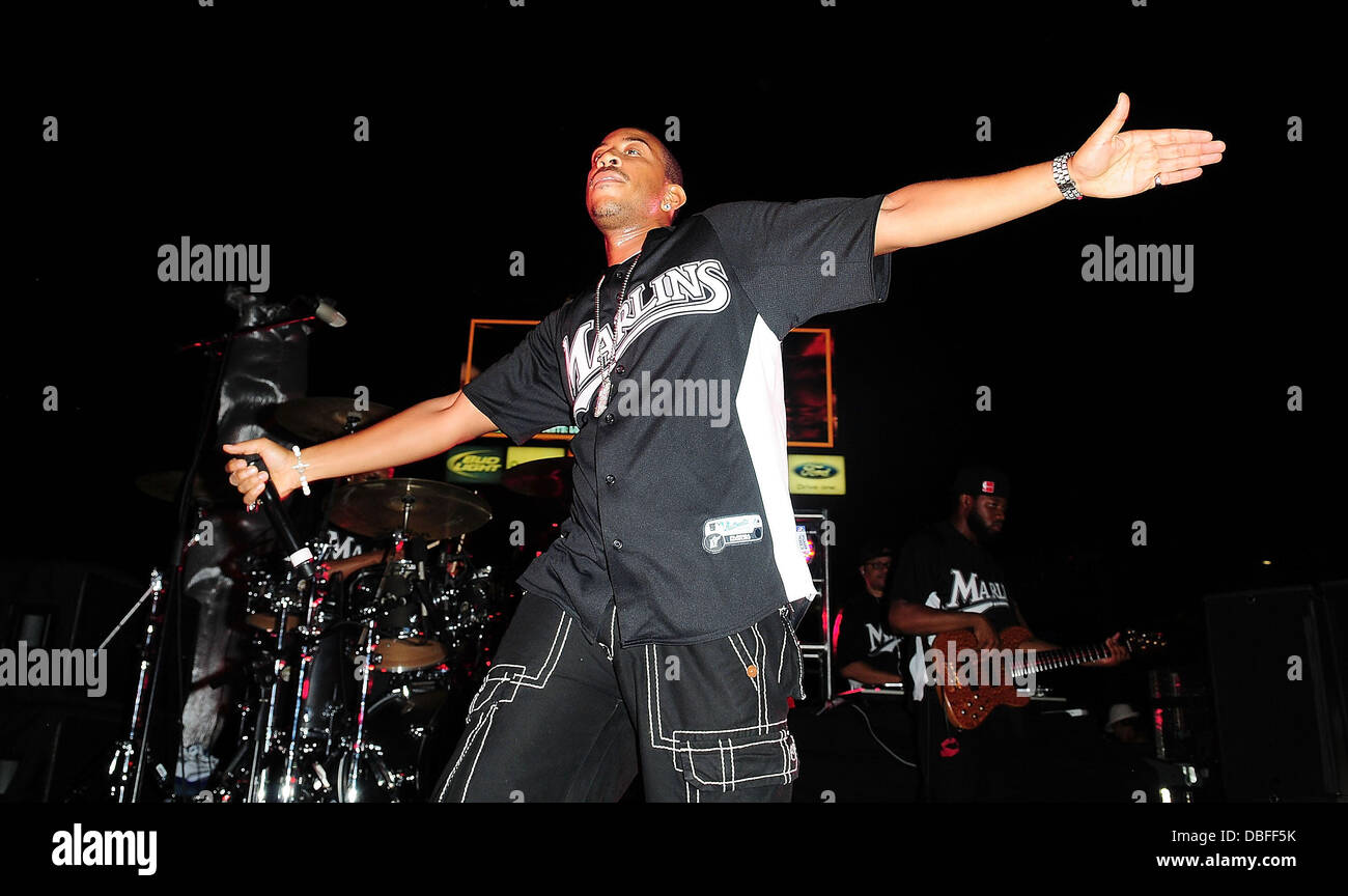 Ludacris, real name Christopher Bridges performs at the Florida Marlins ...