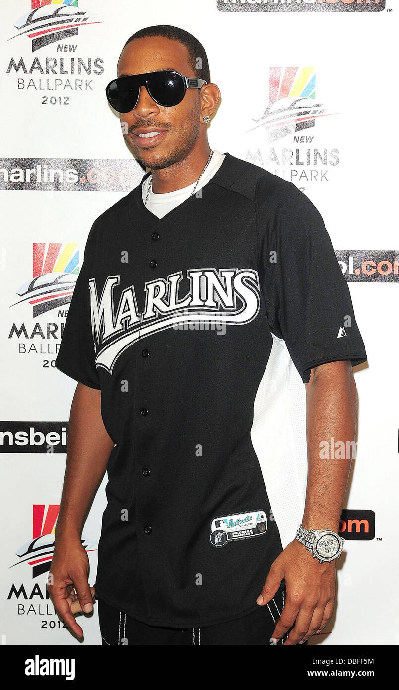 Ludacris, real name Christopher Bridges at the Florida Marlins Vs ...