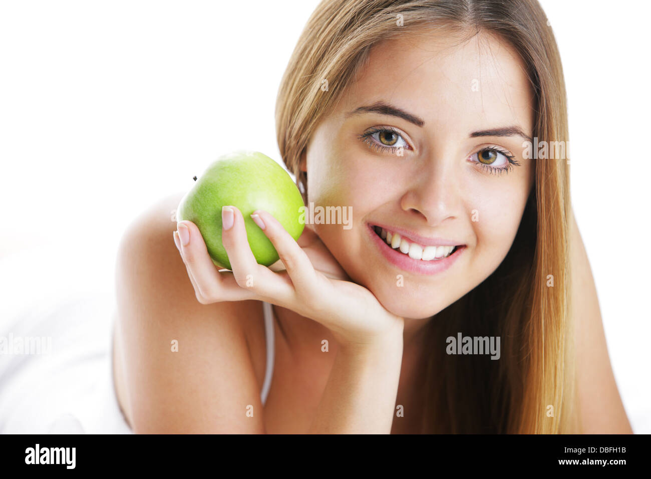 Happy healthy girl Stock Photo - Alamy