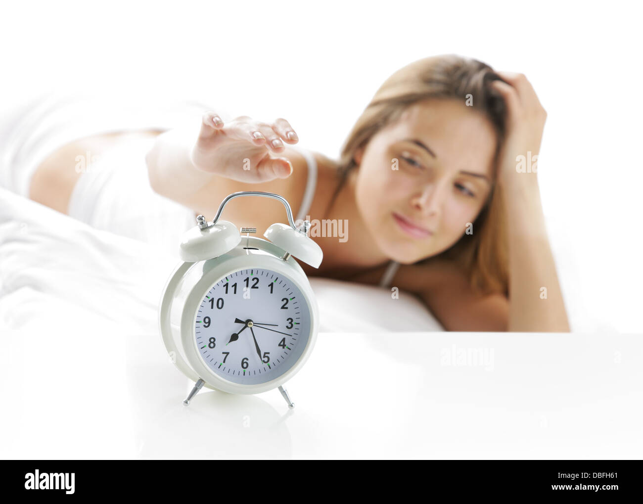 Human alarm wake up hi-res stock photography and images - Alamy