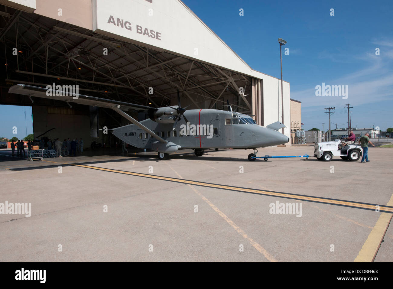 The last C-23 "Sherpa" in the Oklahoma Army National Guard inventory is ...