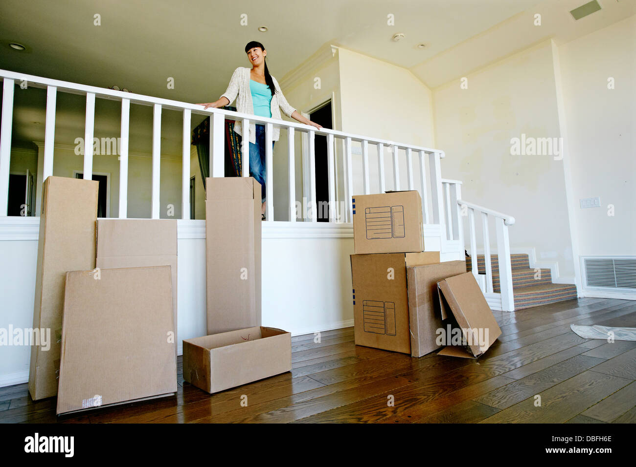 Smiling new home hi-res stock photography and images - Alamy