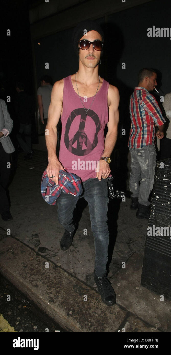 Stefan Kendal Gordy of LMFAO leaving Whisky Mist club London, England ...