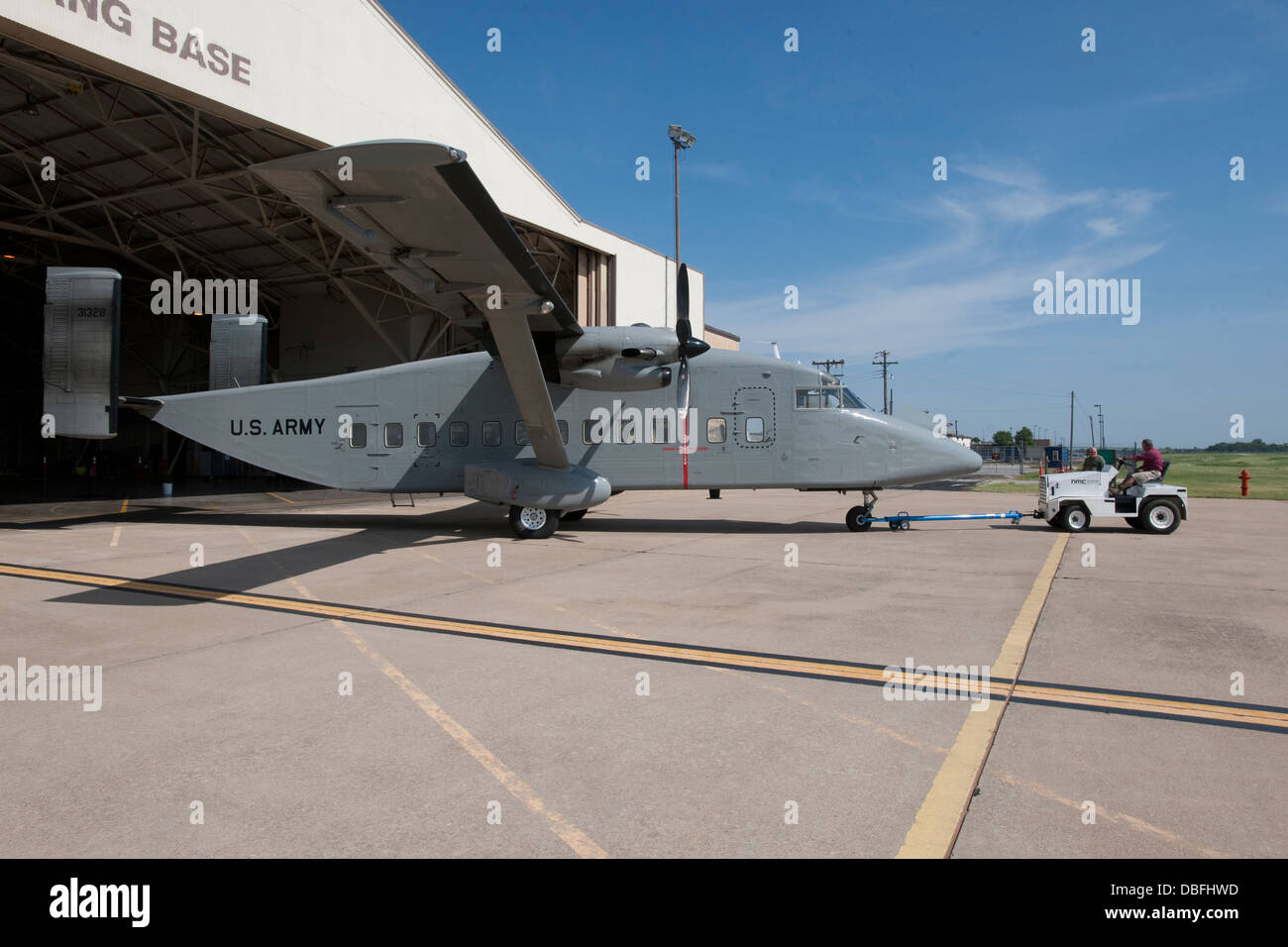 The last C-23 "Sherpa" in the Oklahoma Army National Guard inventory is ...