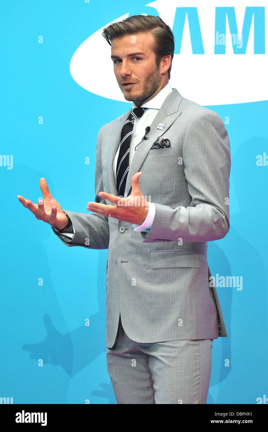 David Beckham The launch of Samsung's Everyone's Olympic Games at East ...