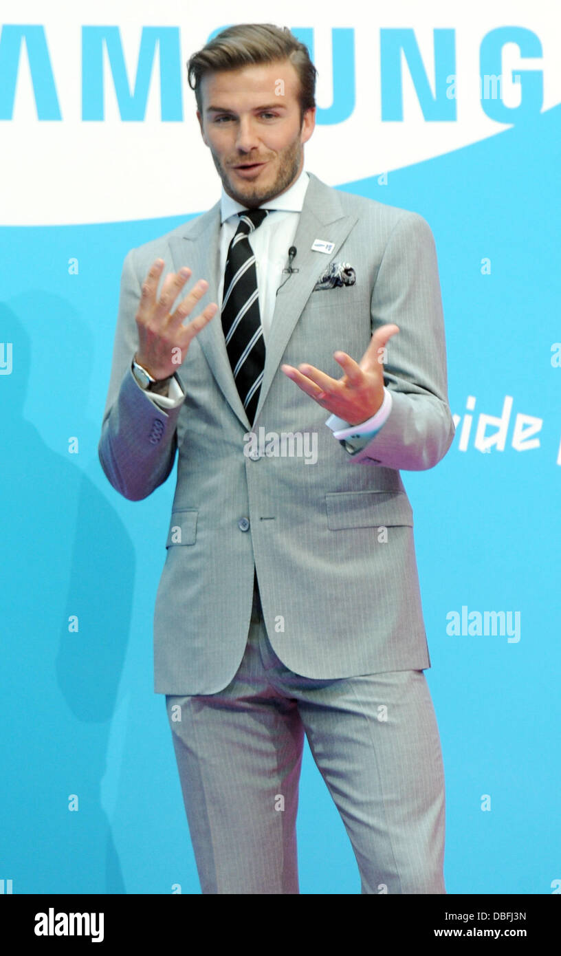 David Beckham The launch of Everyone's Olympic Games with Samsung held ...