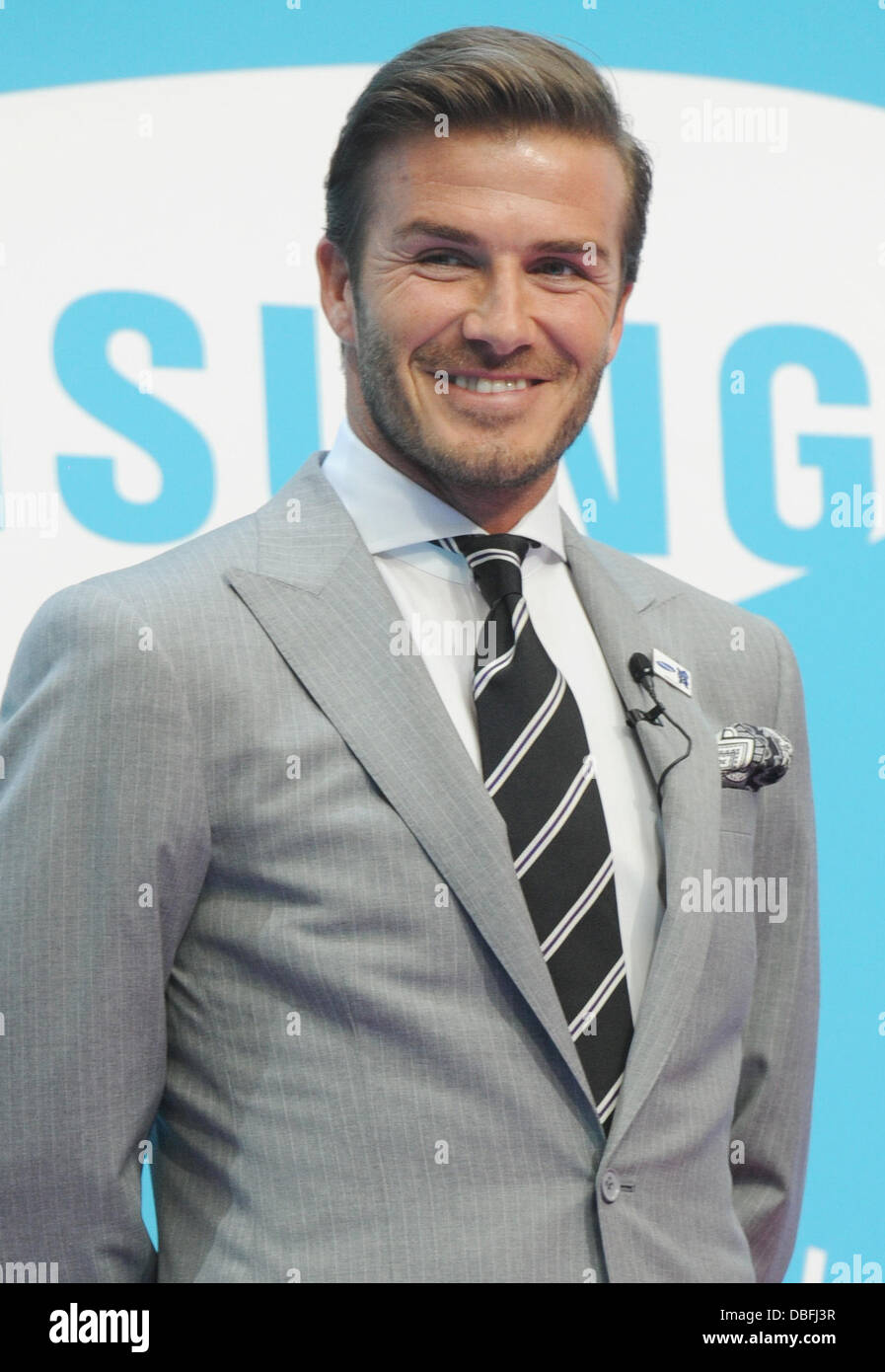 David Beckham The launch of Everyone's Olympic Games with Samsung held ...