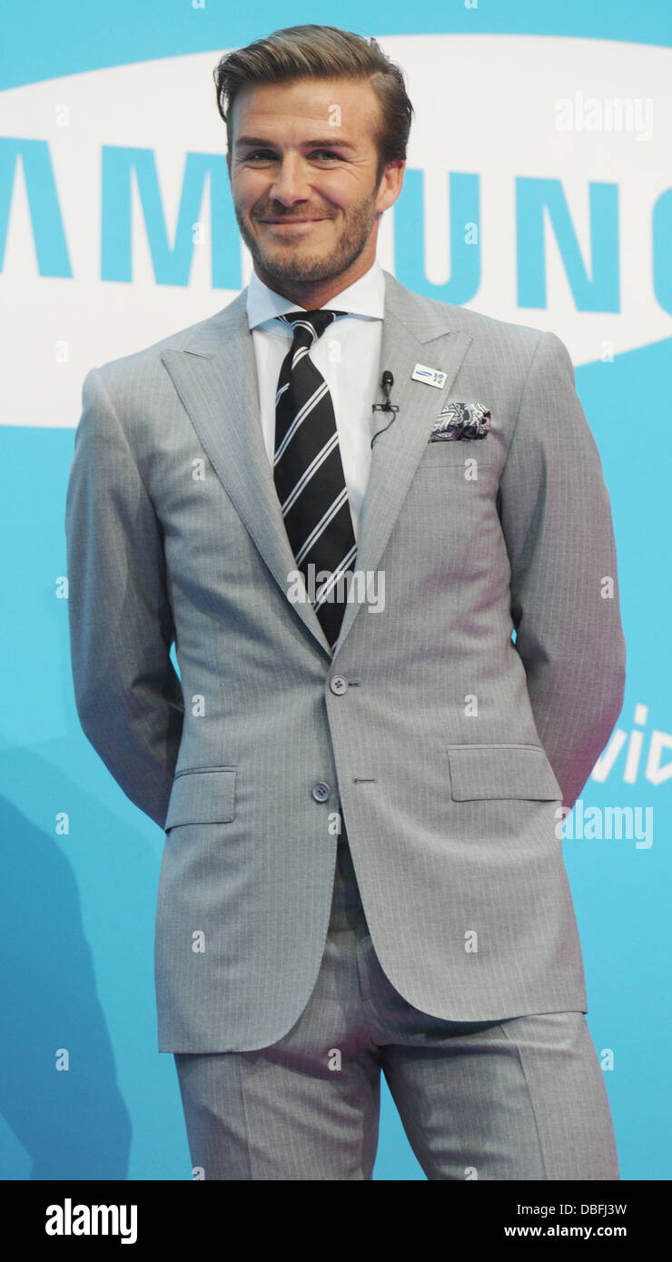 David Beckham The launch of Everyone's Olympic Games with Samsung held ...