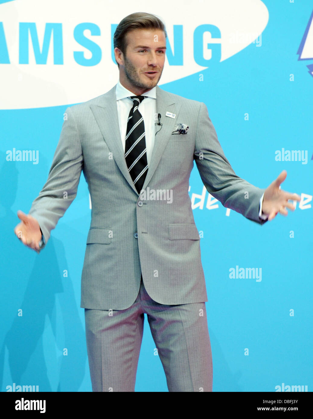 David Beckham The launch of Everyone's Olympic Games with Samsung held ...