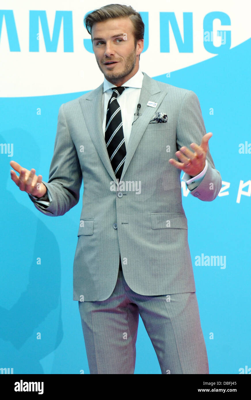 David Beckham The launch of Everyone's Olympic Games with Samsung held ...