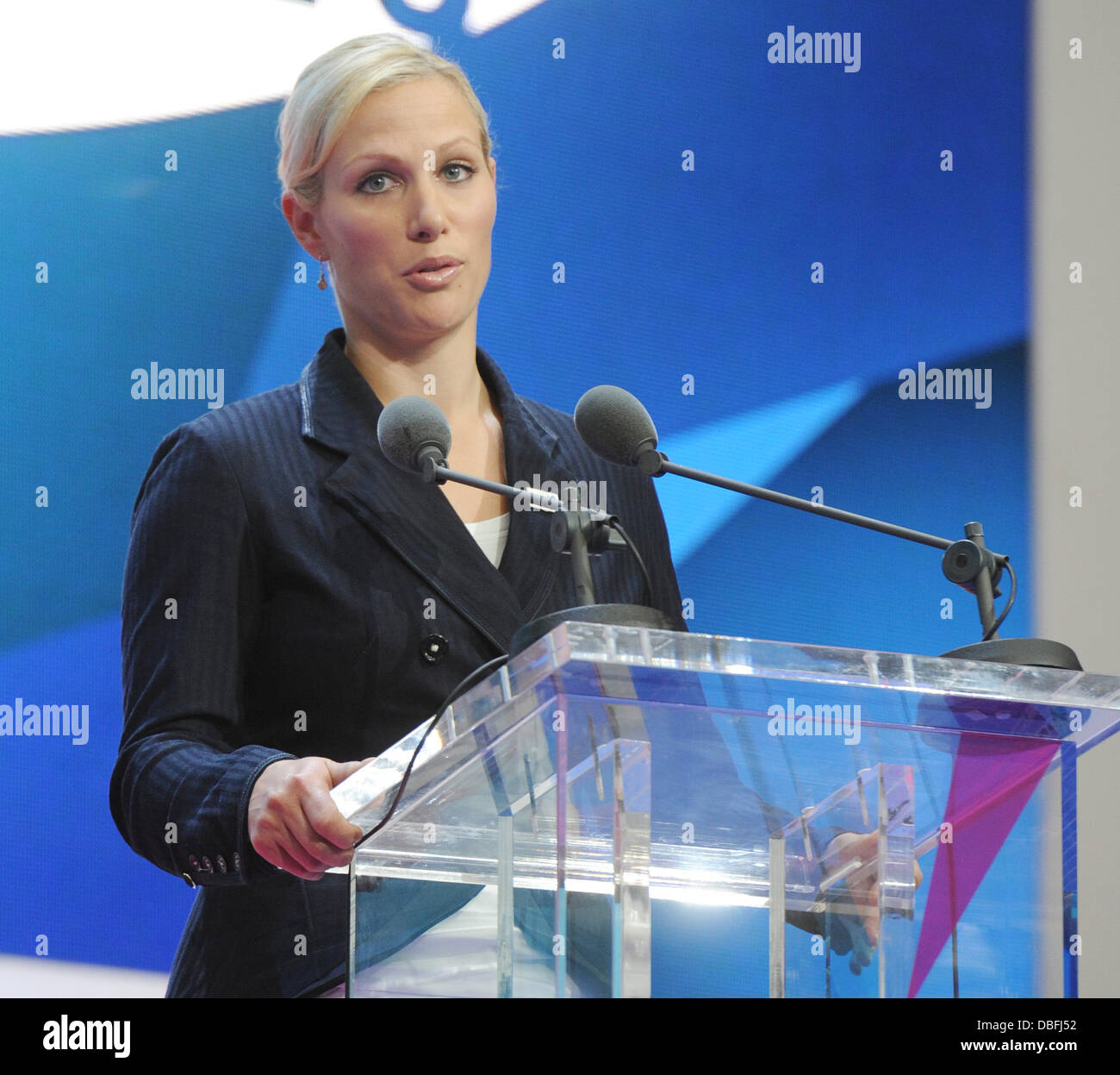 Zara Phillips The launch of Everyone's Olympic Games with Samsung held ...
