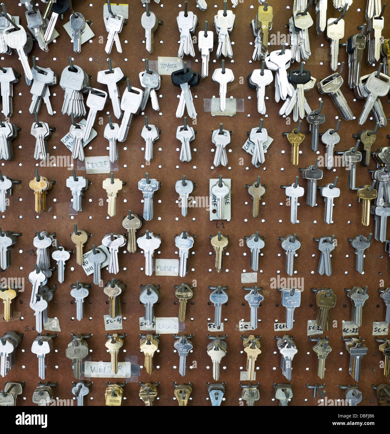 Racks of keys hi-res stock photography and images - Alamy