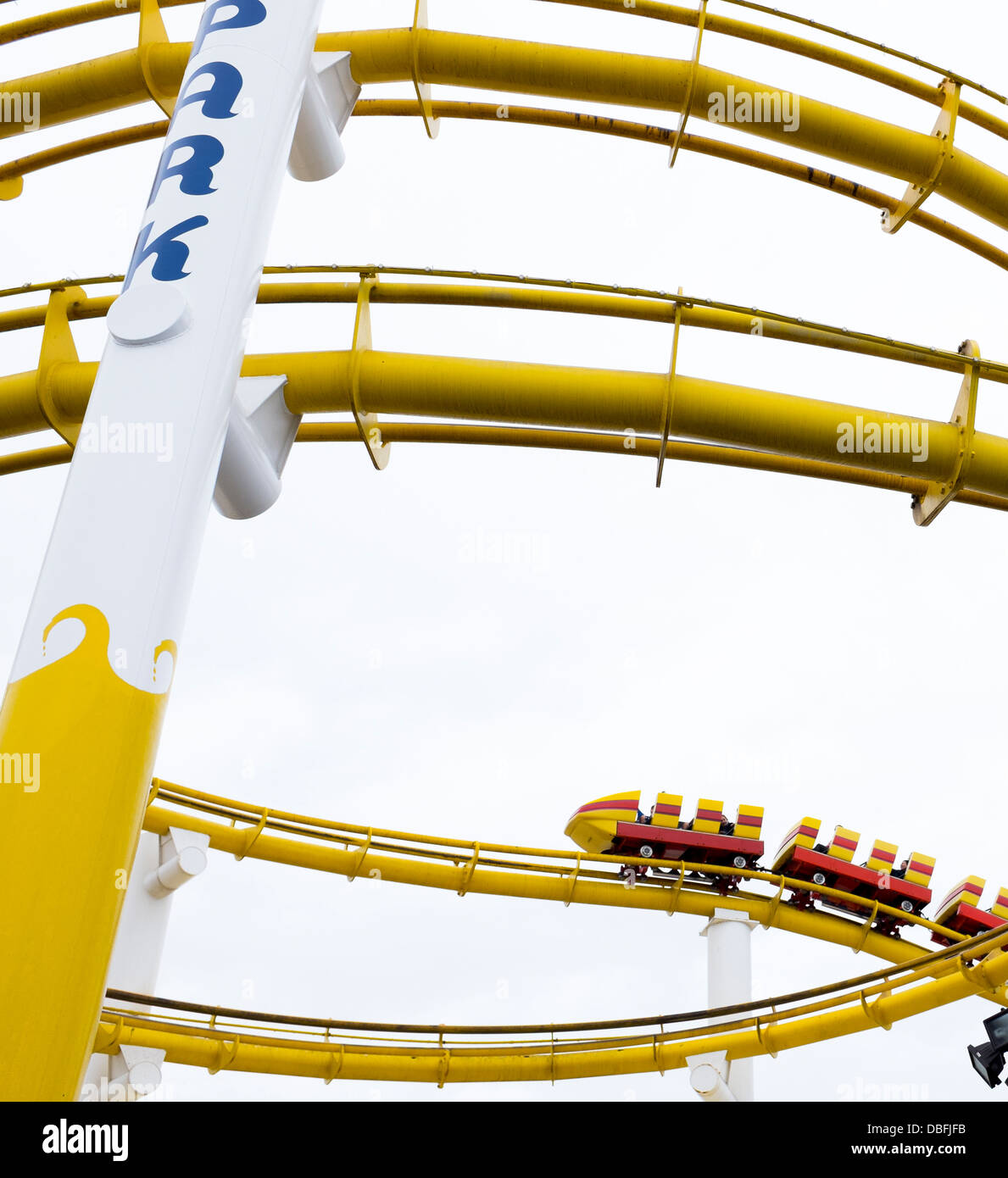 Empty Roller Coaster Cart Front View