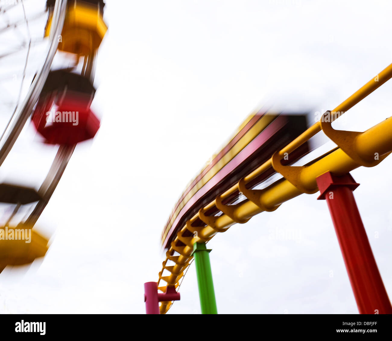 Rollercoaster ride motion hi-res stock photography and images - Alamy
