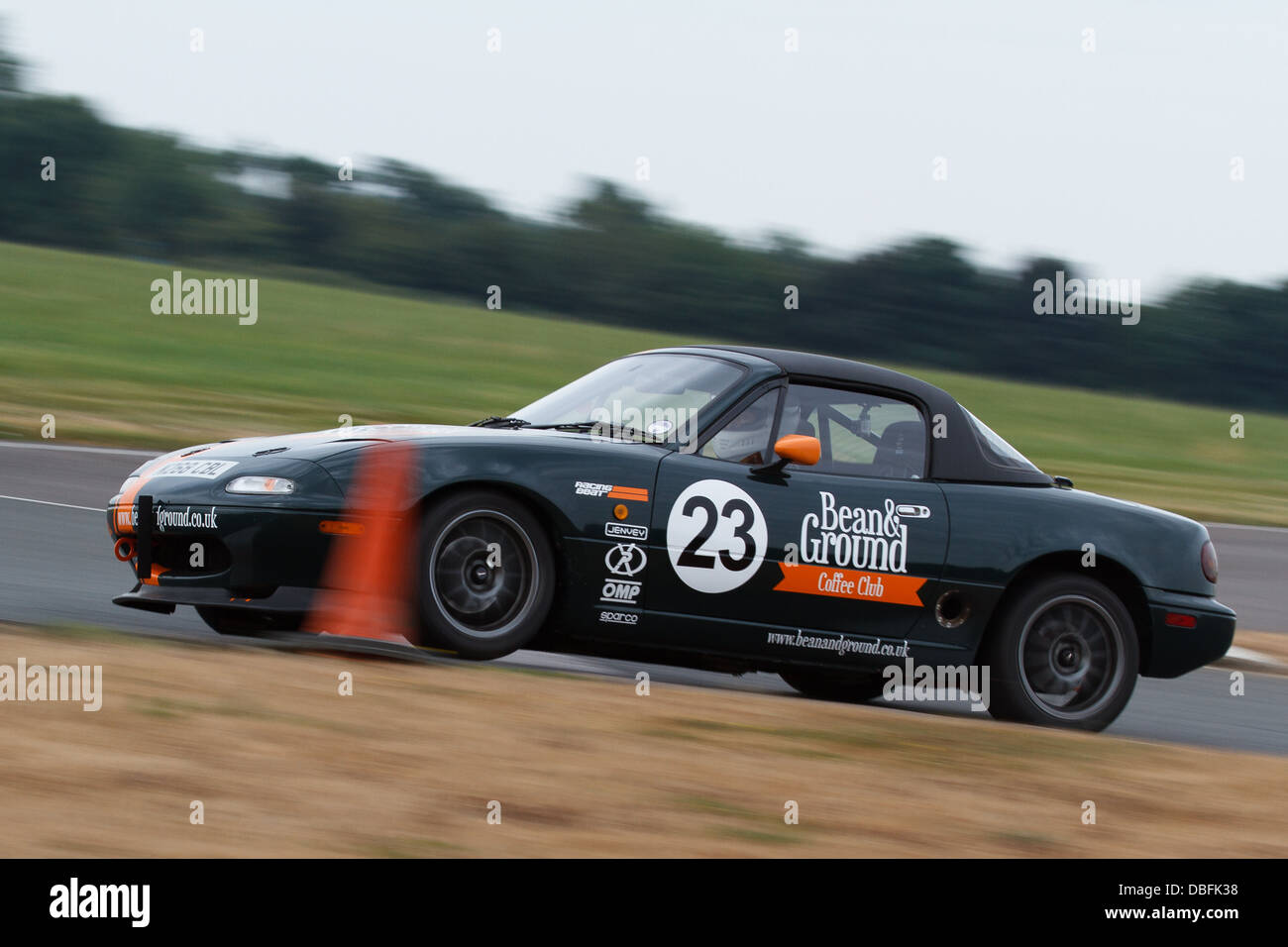 A car taking parting in a Sprint event at Llandow Circuit Stock Photo ...