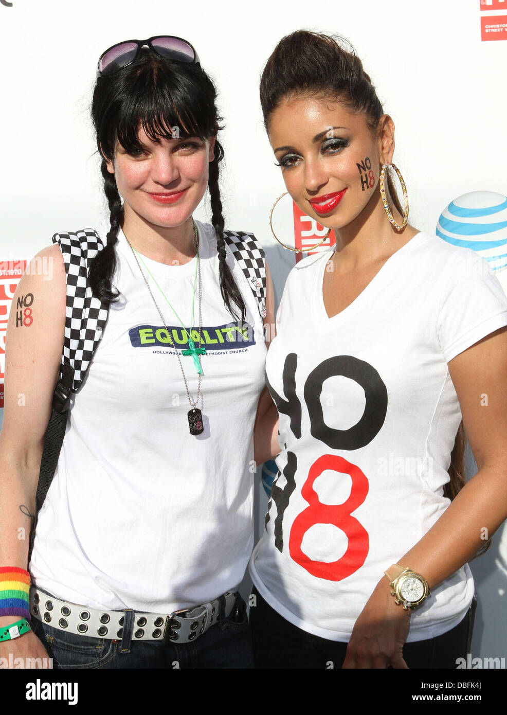 Maya, Pauley Perrette Gay Pride 2011 held at the West Hollywood Park ...