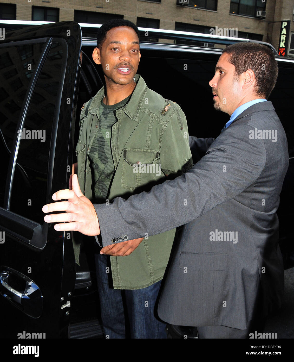 Will Smith outside his midtown hotel in New York City New York City ...
