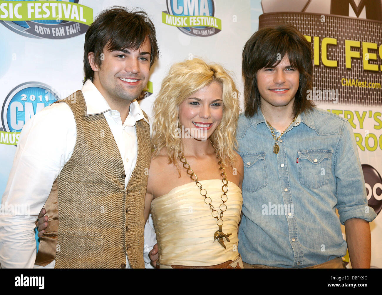 (L to R) Neil Perry, Kimberly Perry and Reid Perry of The Band Perry ...