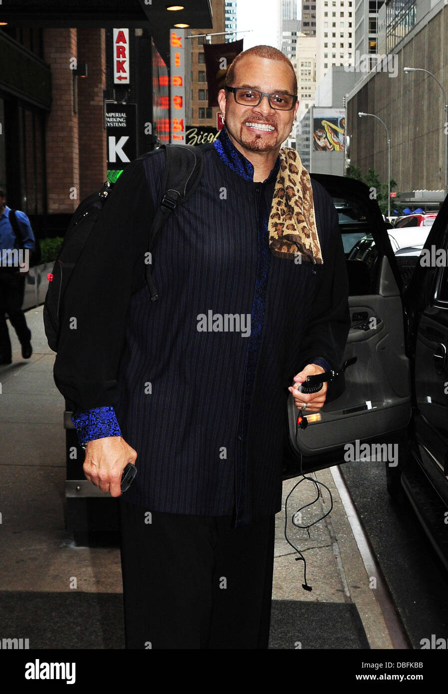 Comedian Sinbad aka David Adkins outside his midtown hotel in New York ...