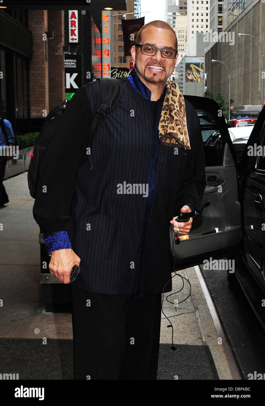 Comedian Sinbad aka David Adkins outside his midtown hotel in New York ...