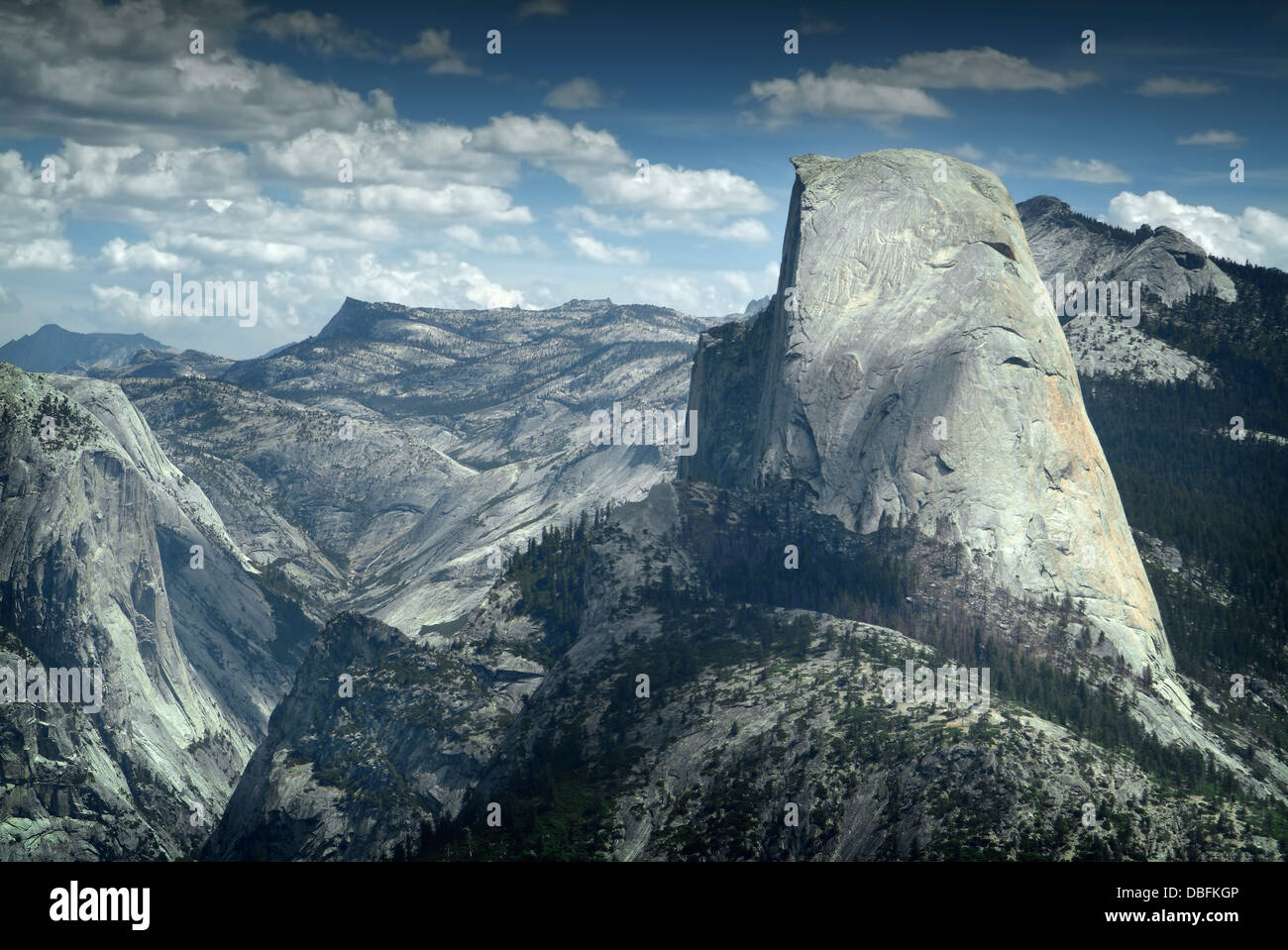 Boulder overlooking Yosemite, California, United States Stock Photo - Alamy