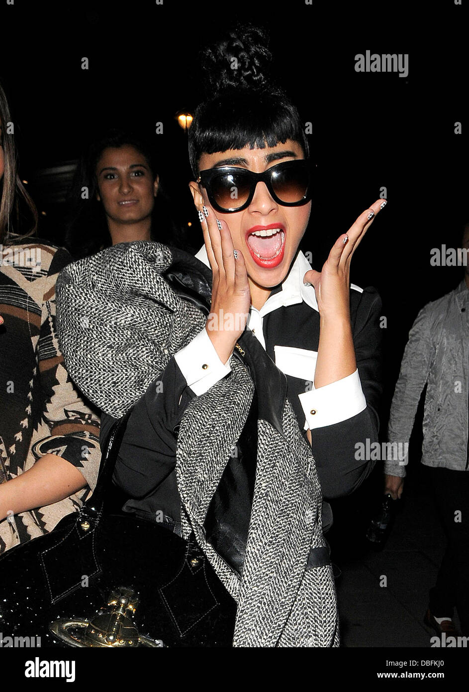 Singer Natalia Kills leaving Kings College on the Strand London ...