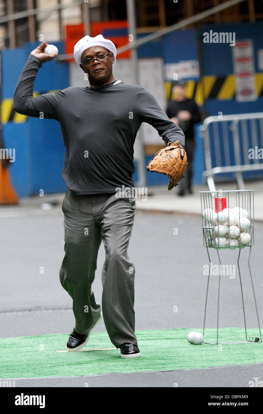 Samuel L. Jackson Celebrities outside The Ed Sullivan Theater for 'The ...