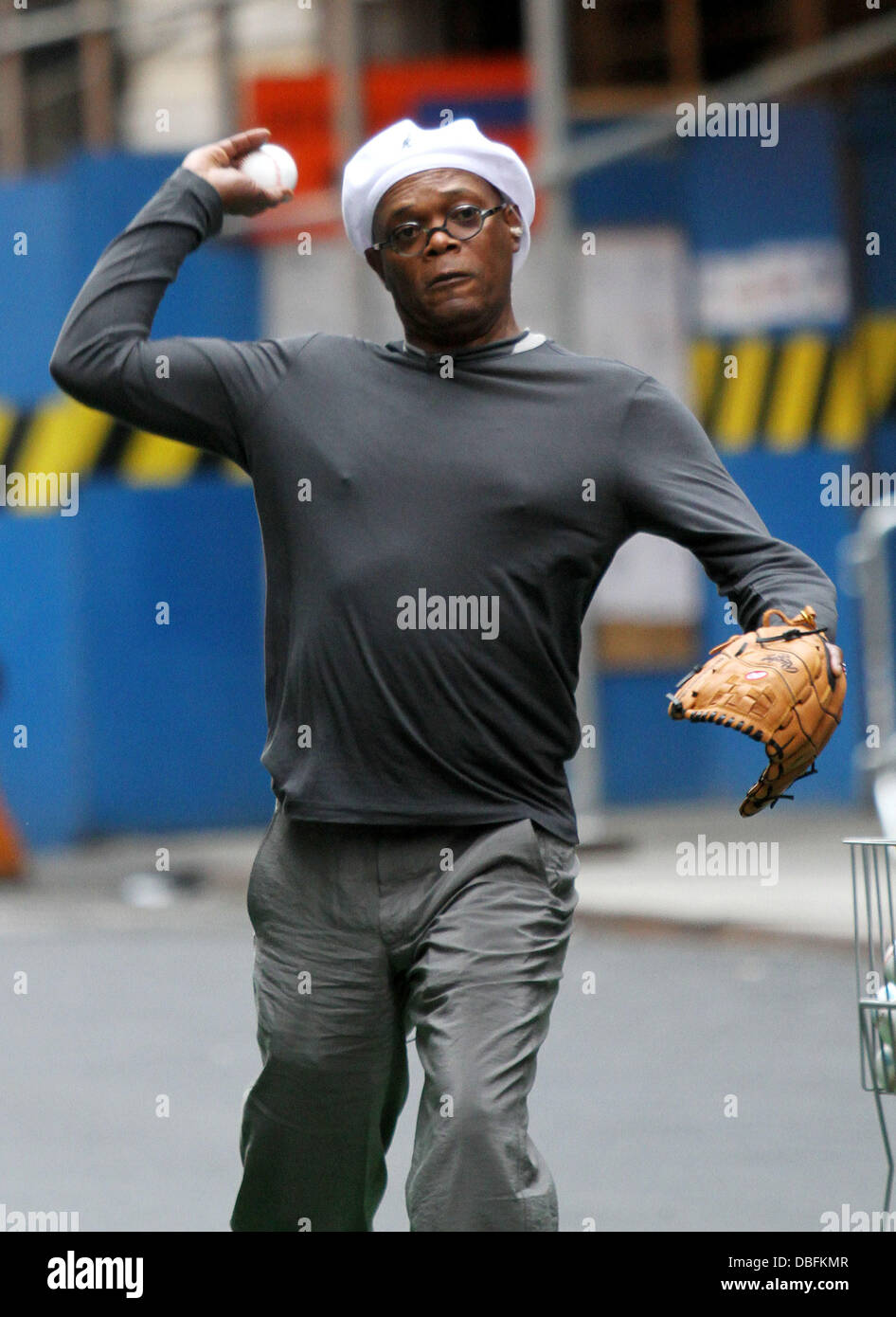 Samuel L. Jackson Celebrities outside The Ed Sullivan Theater for 'The ...