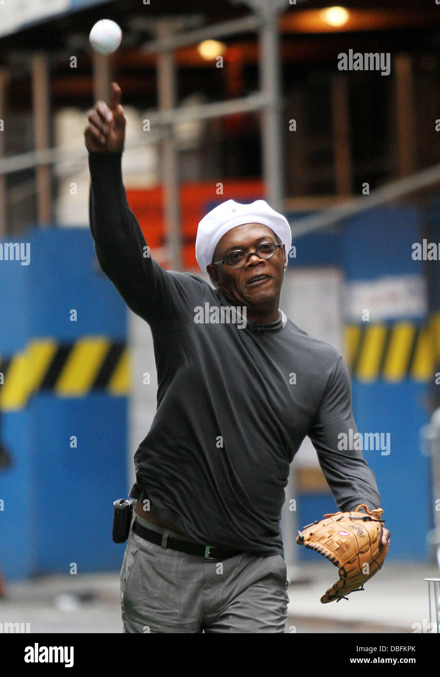 Samuel L. Jackson Celebrities outside The Ed Sullivan Theater for 'The ...